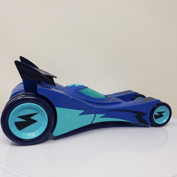 Toys | Pj Masks Cat Car Light Up Racer Lights Sounds Motorized Blue Car ...